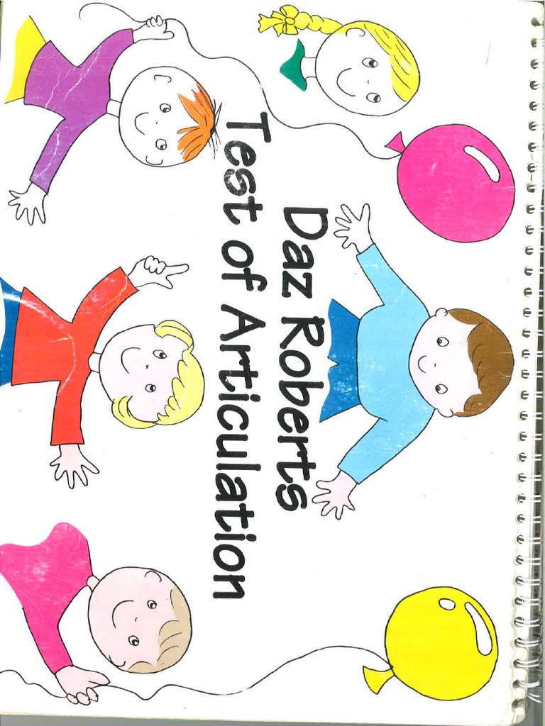 Daz Roberts Test of Articulation | PDF