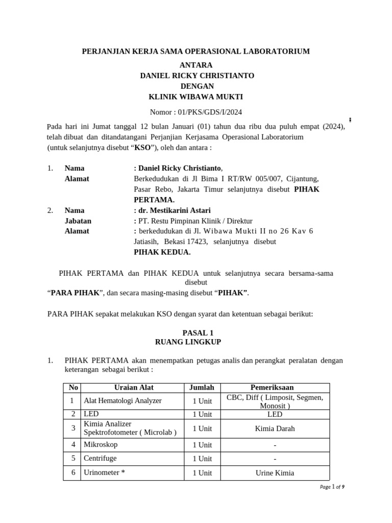 DRAFT KSO WIbawa Mukti | PDF