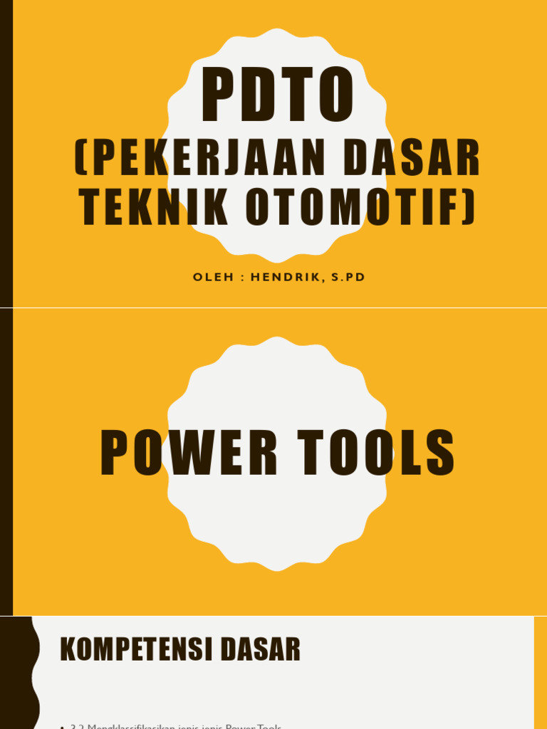 KD 3.2 Power Tools | PDF