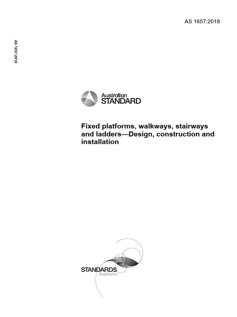 As 1657-2018 Design Installation Balustrade | PDF