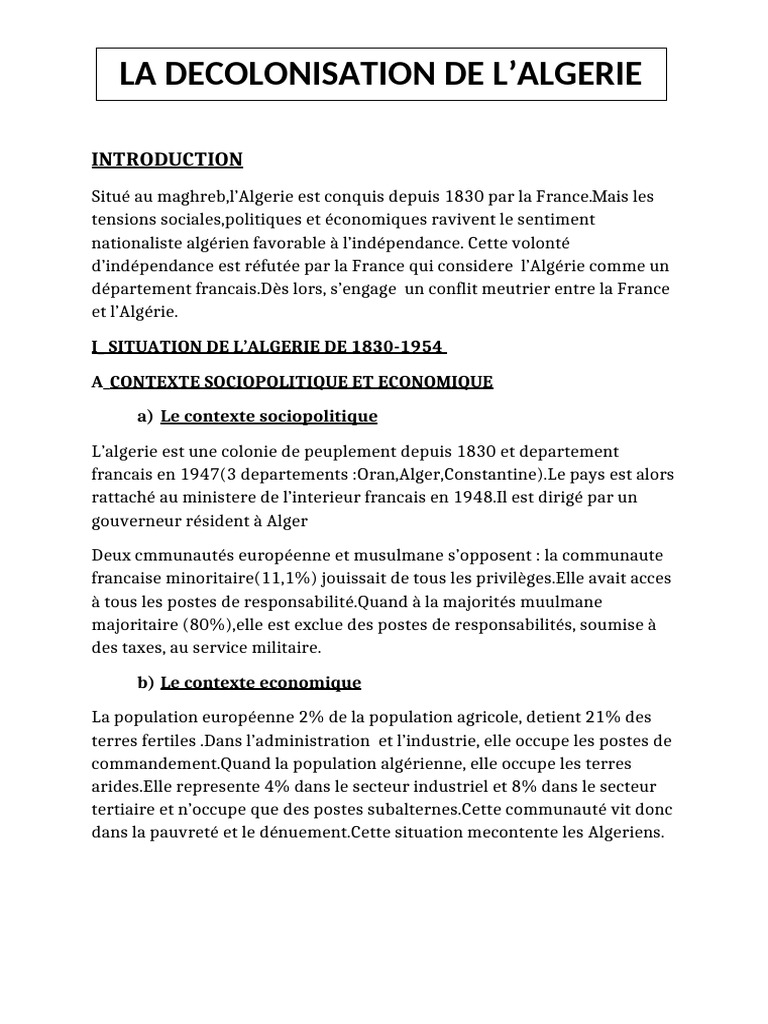 Expose de Histoire Fini | PDF