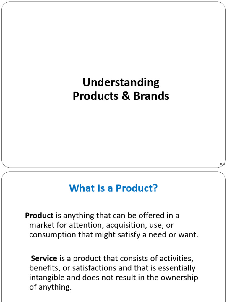 Understanding Product and Brands | PDF