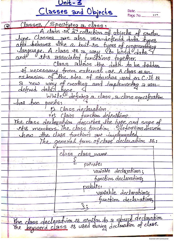 OOP Unit 3 | PDF