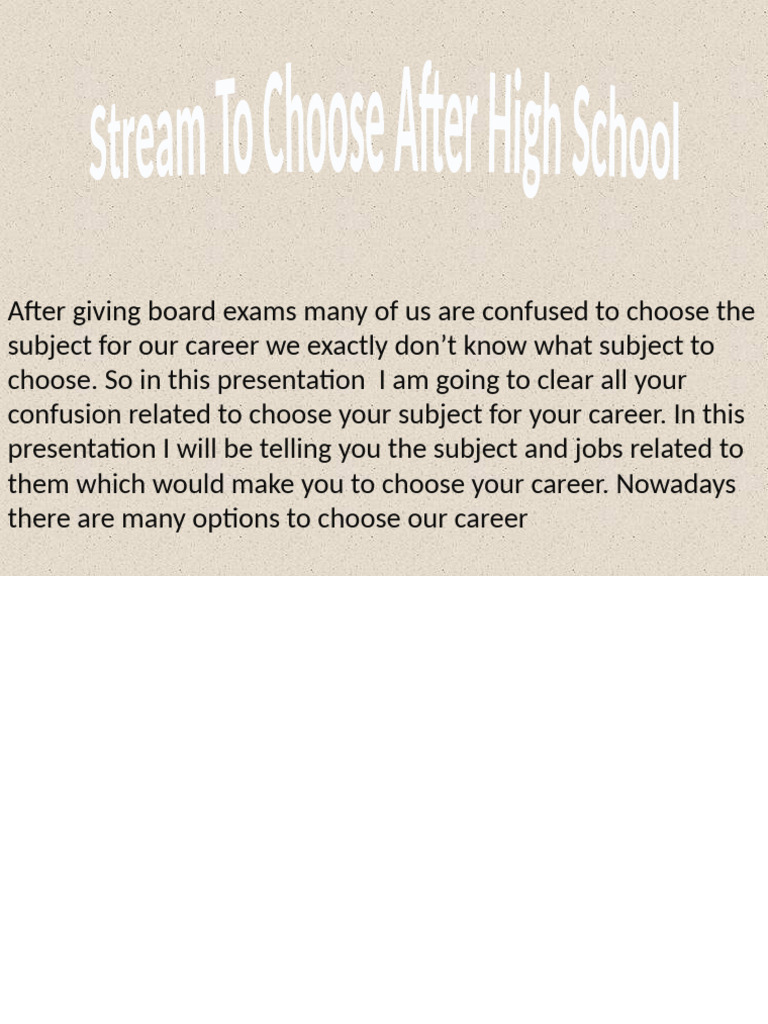 Stream After 10th | PDF