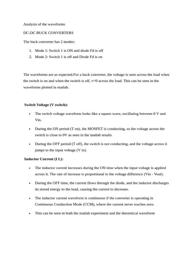 Analysis of The Waveforms | PDF