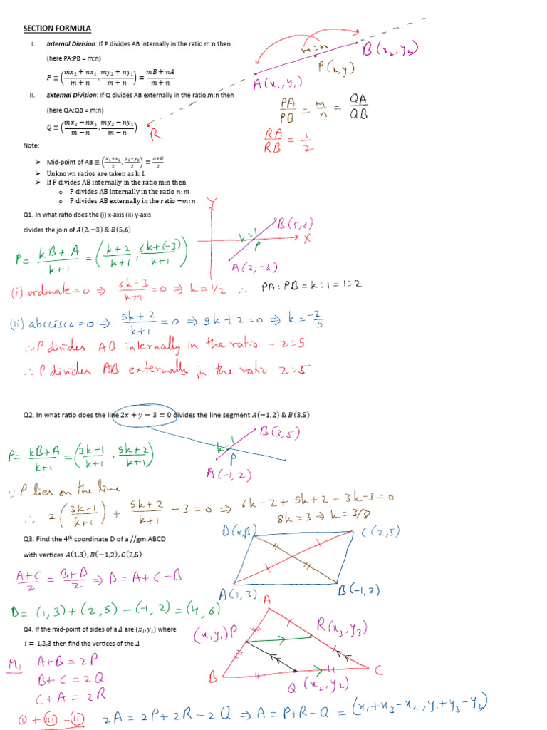 Coordinate Geometry - Lecture 2 | PDF