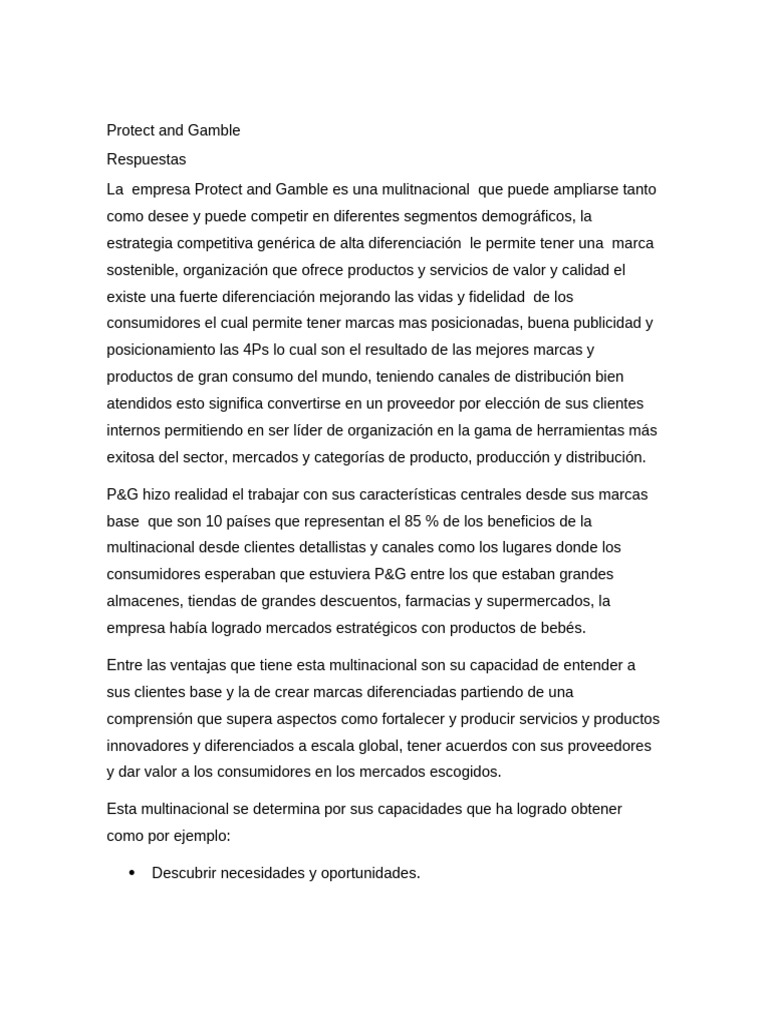 Protect and Gamble-1 | PDF