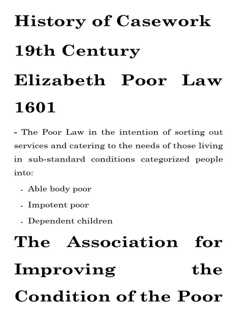 Historical Development of Social Casework | PDF