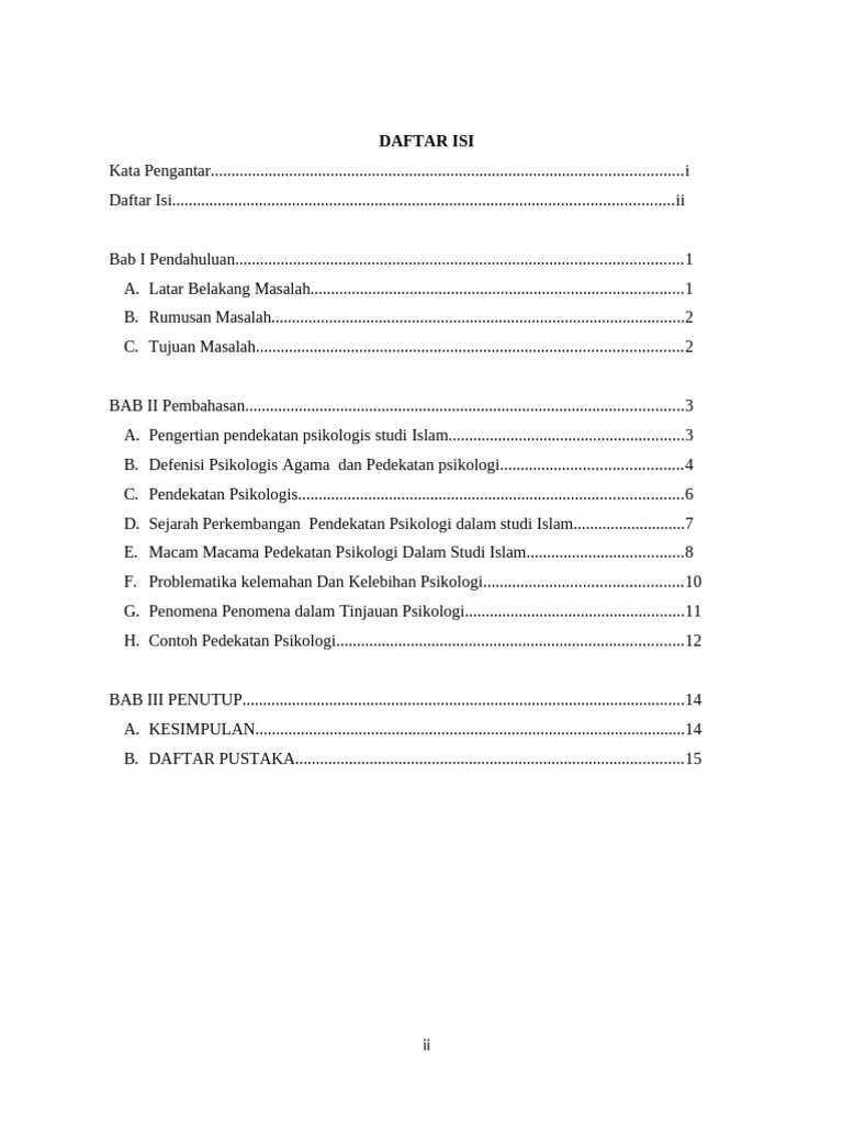 Daftar Isi | PDF