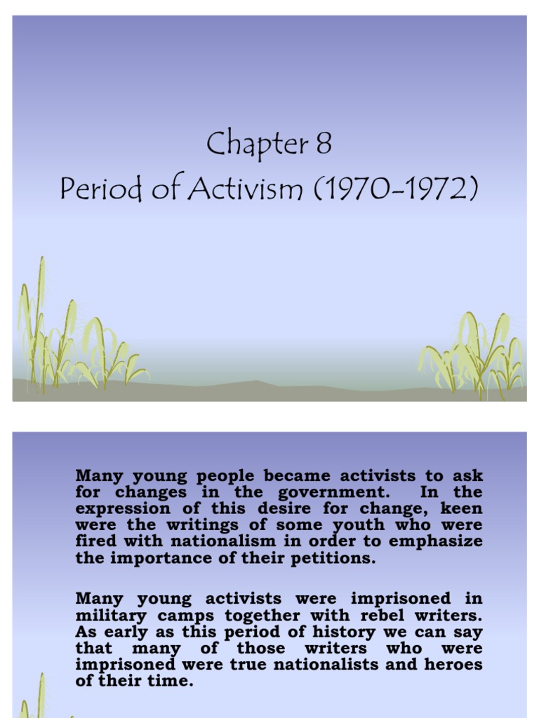 Philippine Activism Literature (1970-1972) | PDF