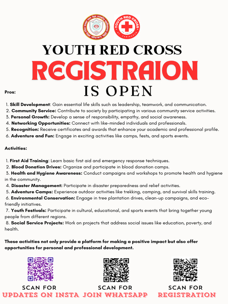 JOIN YOUTH RED CROSS | PDF