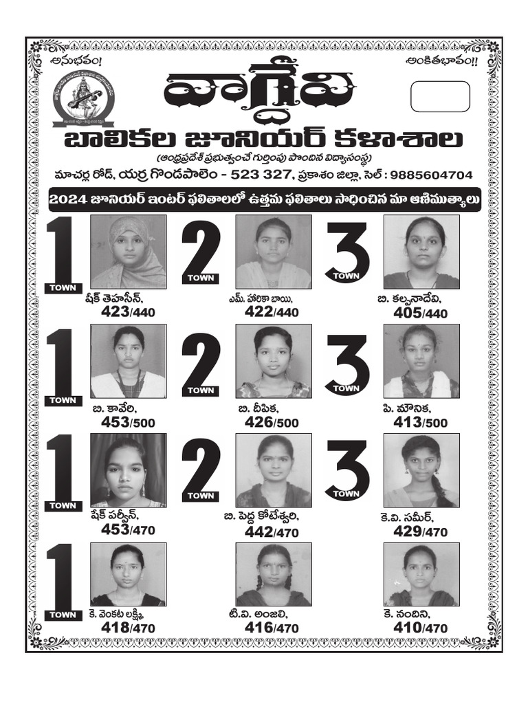 Vagdevi School Pomplate | PDF