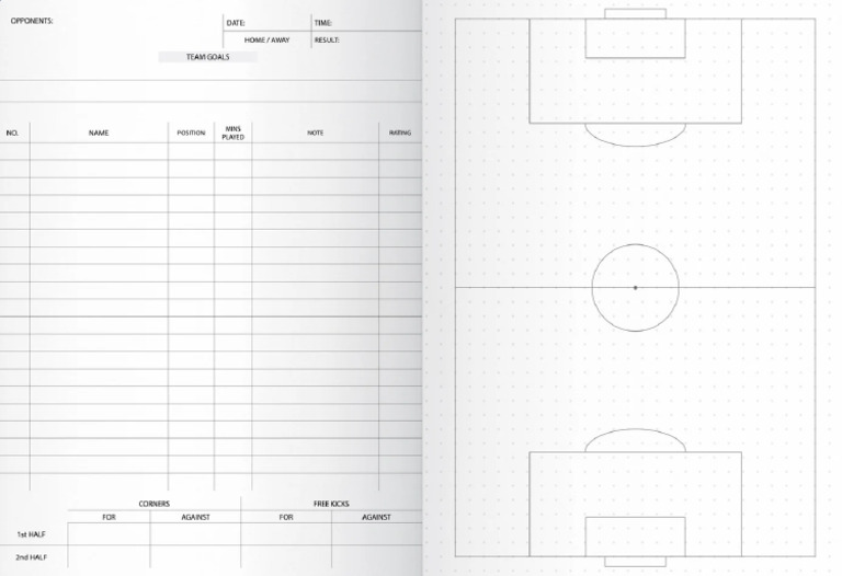 Soccer Match Log | PDF