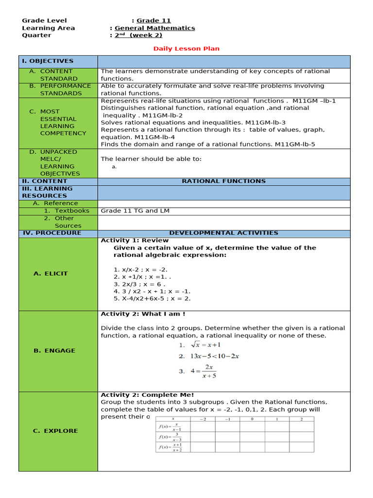 Genmath Q1 W2 D1 (Nylqa) | PDF