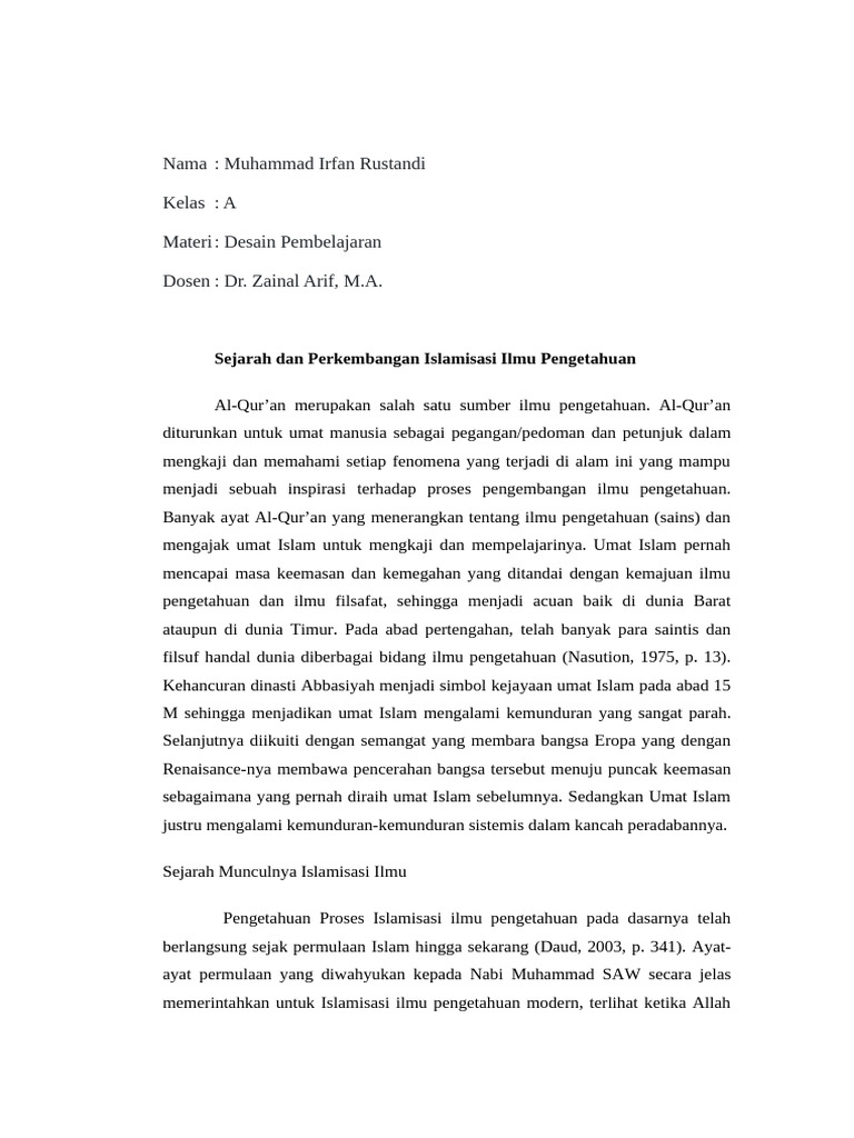 Irfan Artikel Pak Zainal | PDF