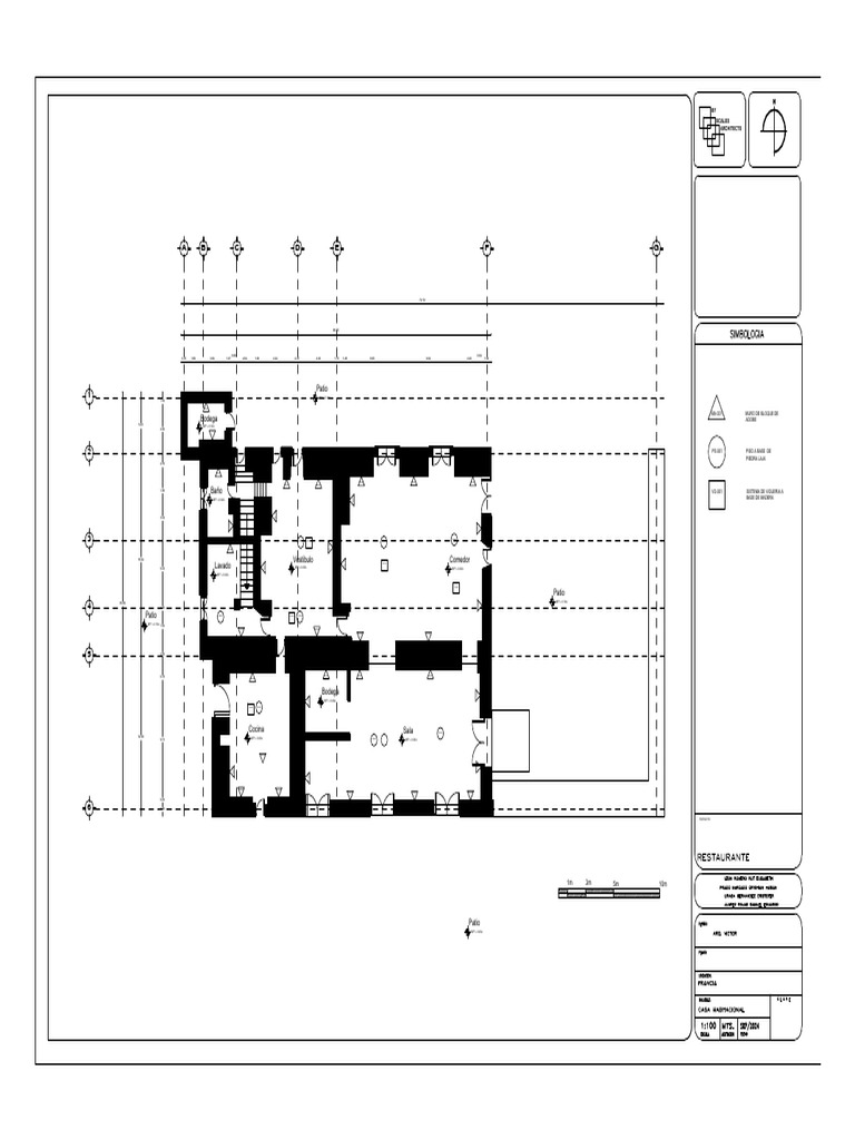 Plano Constructivo Restaurante | PDF