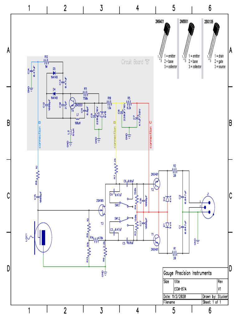 GaugeECM-87A Schematic | PDF