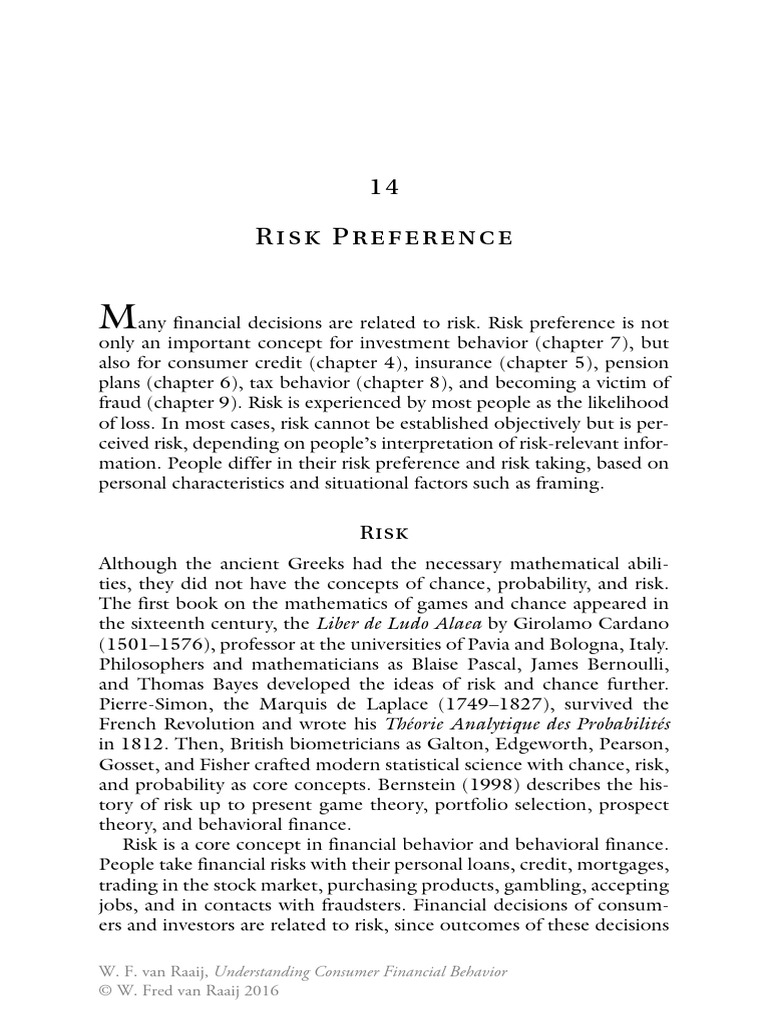 Riskpreference | PDF