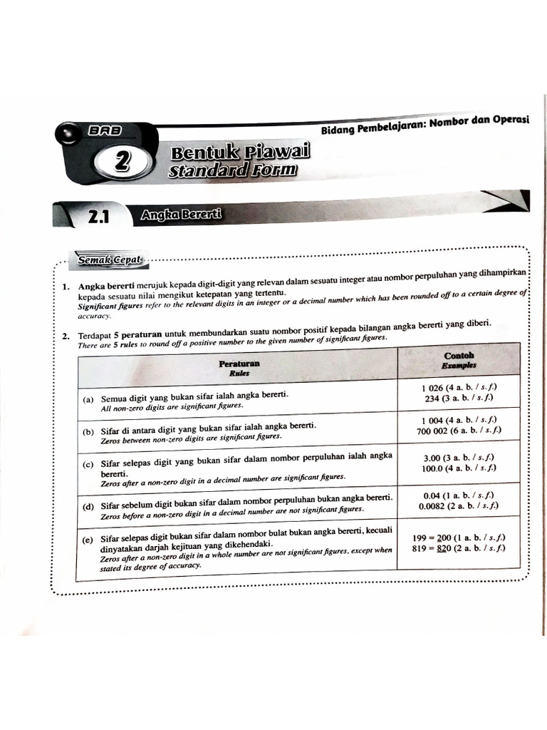Chapter 2 Form 3 Standard Form | PDF