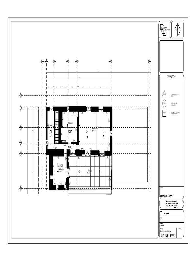 Plano Constructivo 2 Restaurante | PDF
