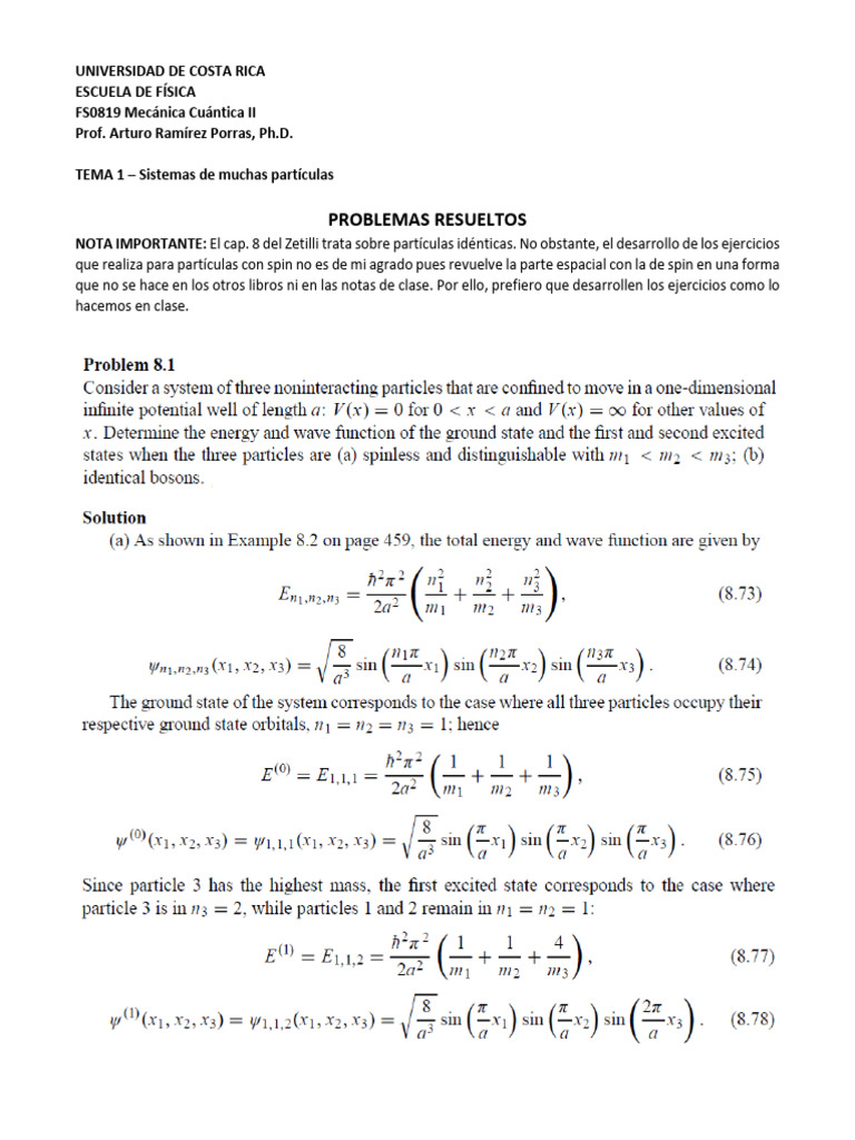 Tema 1 - Problemas Resueltos y Problemas Propuestos | PDF