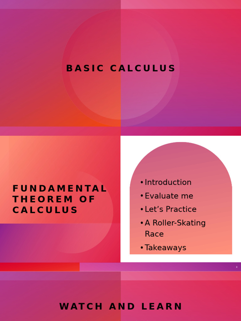 Fundamental Theorem of Calculus | PDF