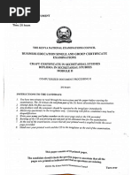 KCSE Computer Studies Practical Exams | PDF | Spreadsheet | Worksheet