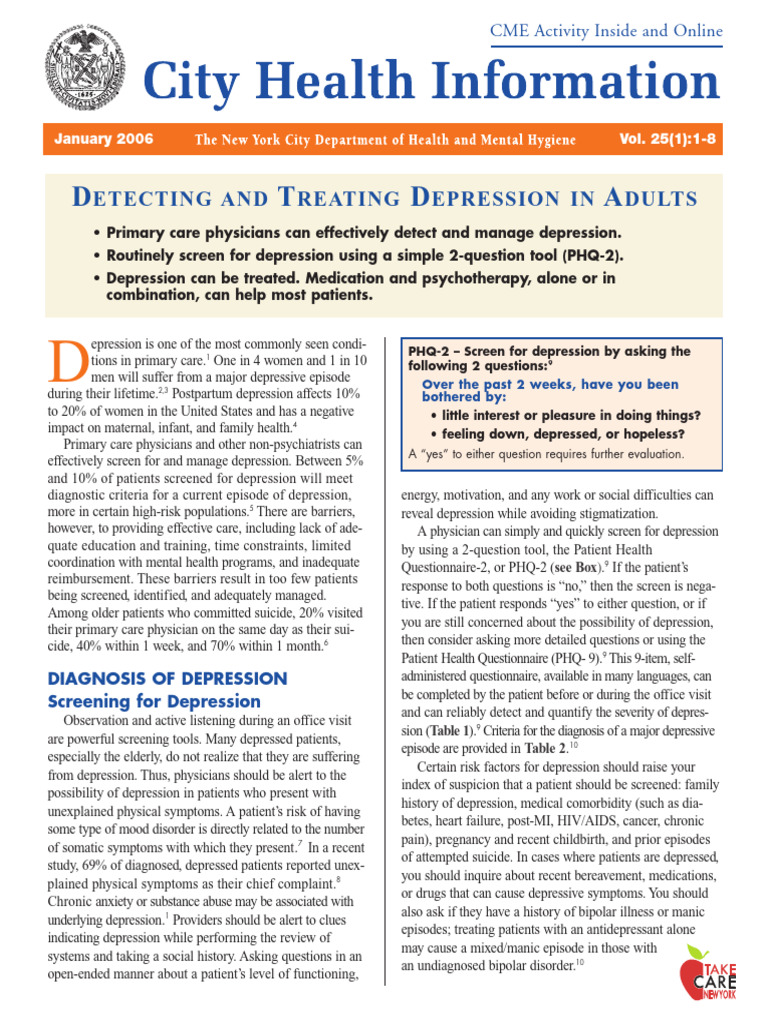 PHQ 9 | PDF