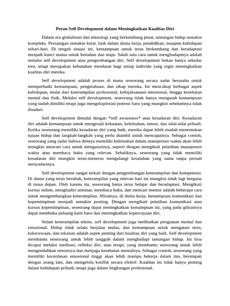 Essay Beasiswa Sarah MIAAMANDA 20 | PDF