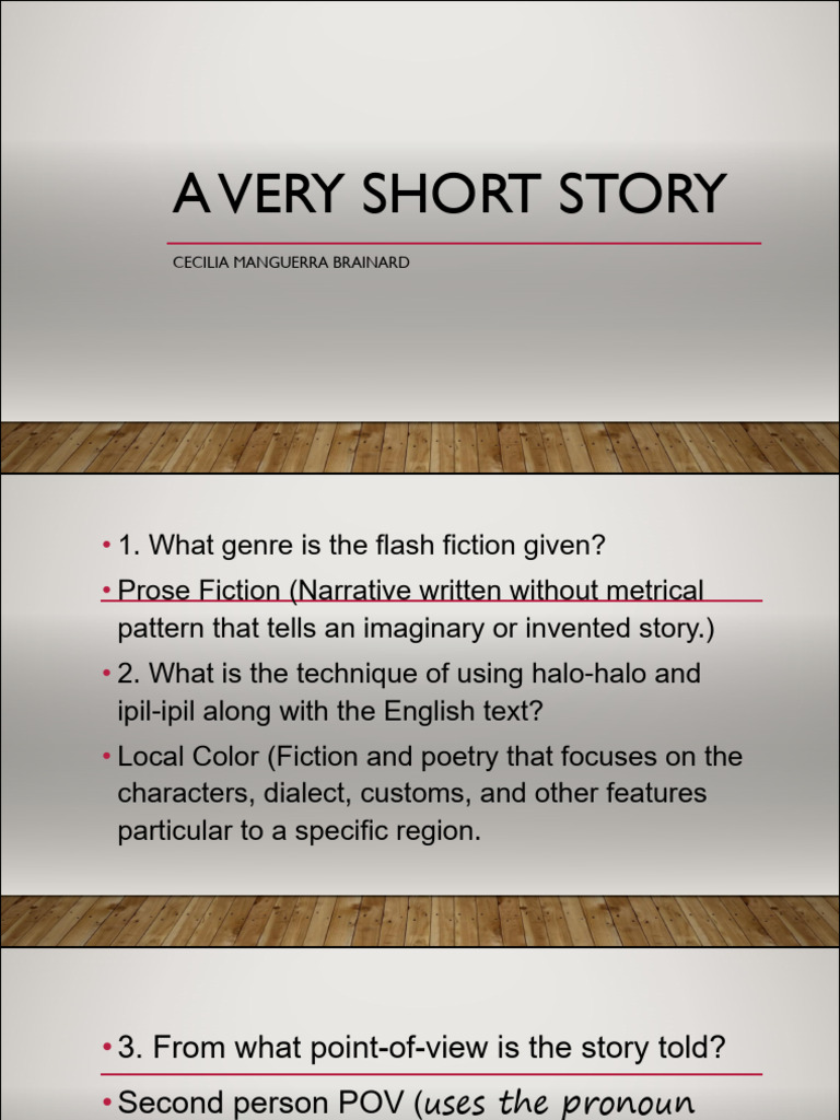 A Very Short Story | PDF