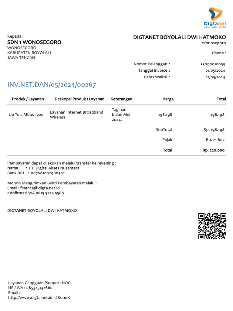 Cetak Invoice - Mei24 | PDF
