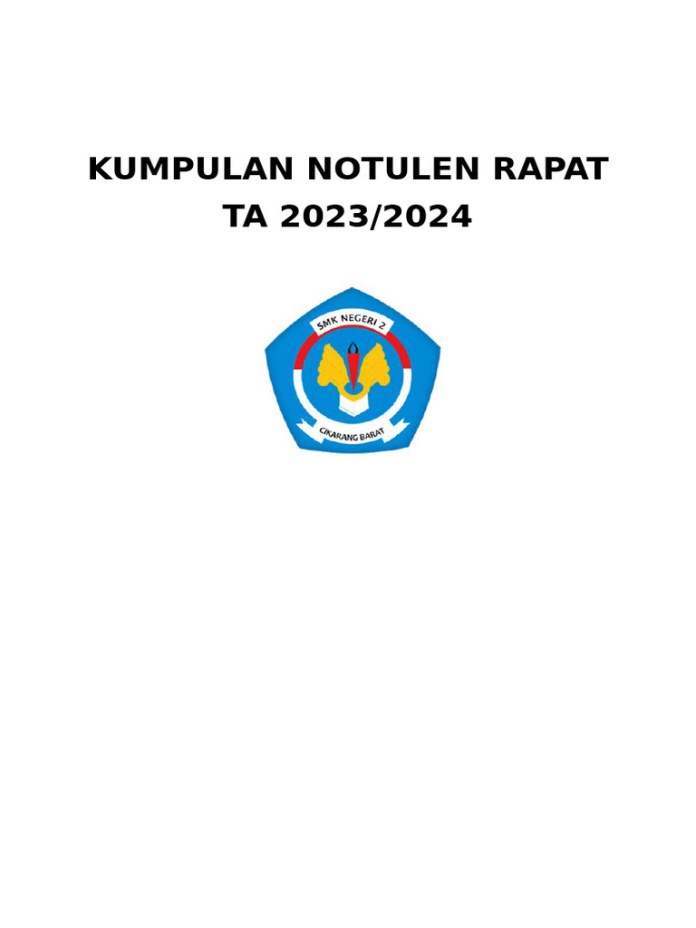 Cover Lembar Kerja | PDF