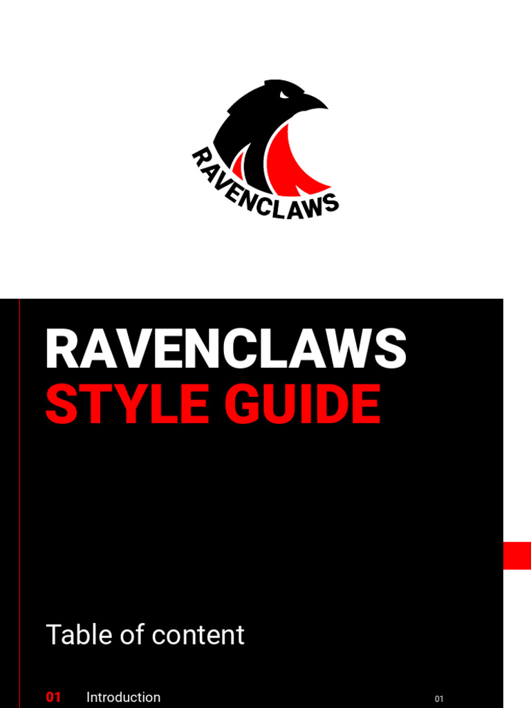 RavenClaws Styleguide PDF | PDF