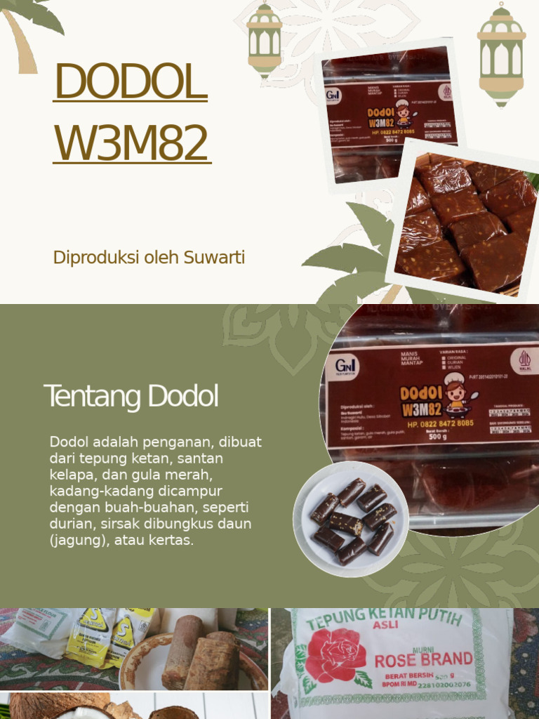 Dodol W3M82 | PDF | Cooking, Food & Wine