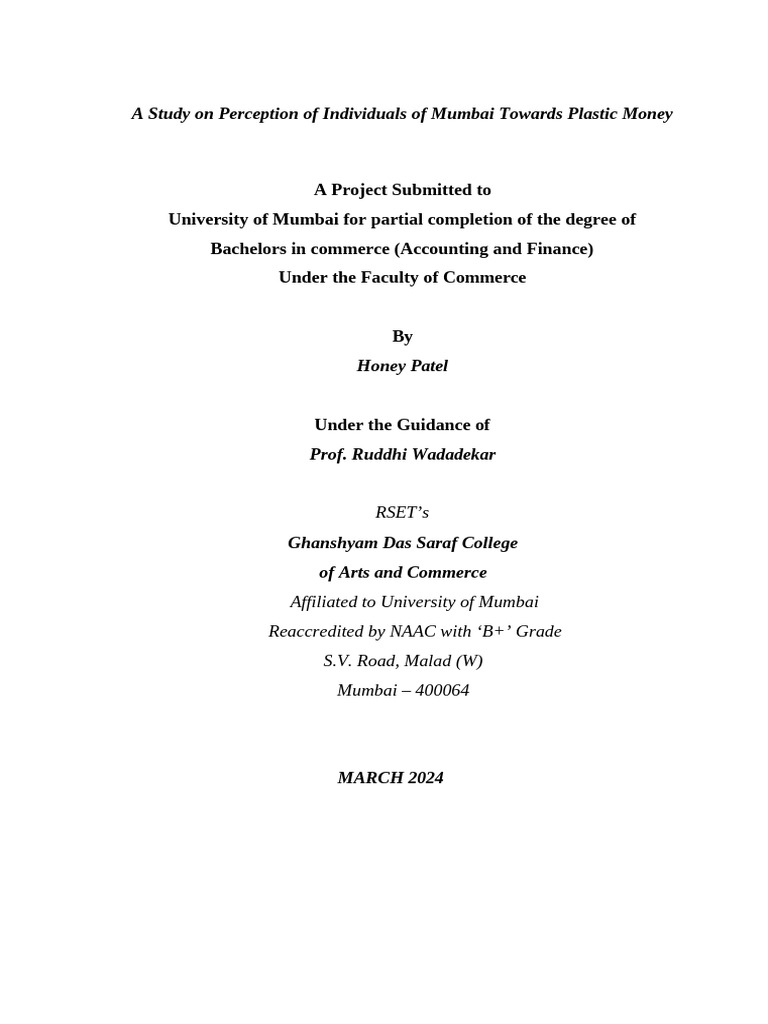 Project Work Final | PDF