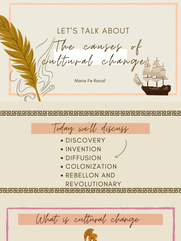 Maria Fe Report About Cultural Change | PDF