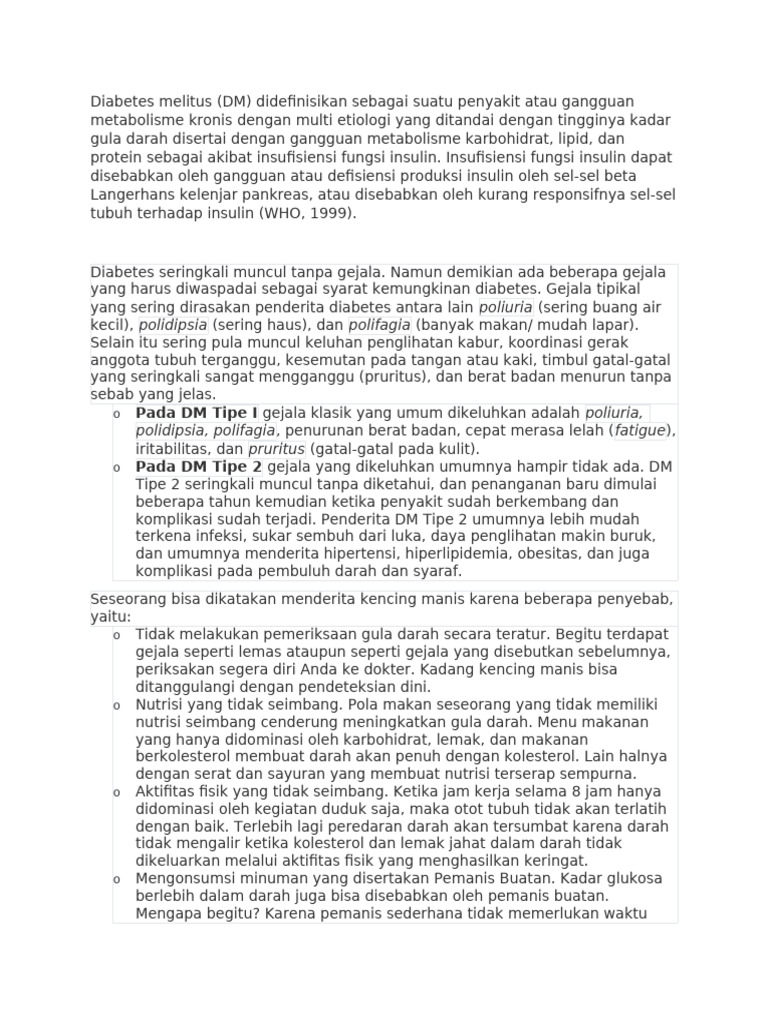 Diabetes Melitus Pdf