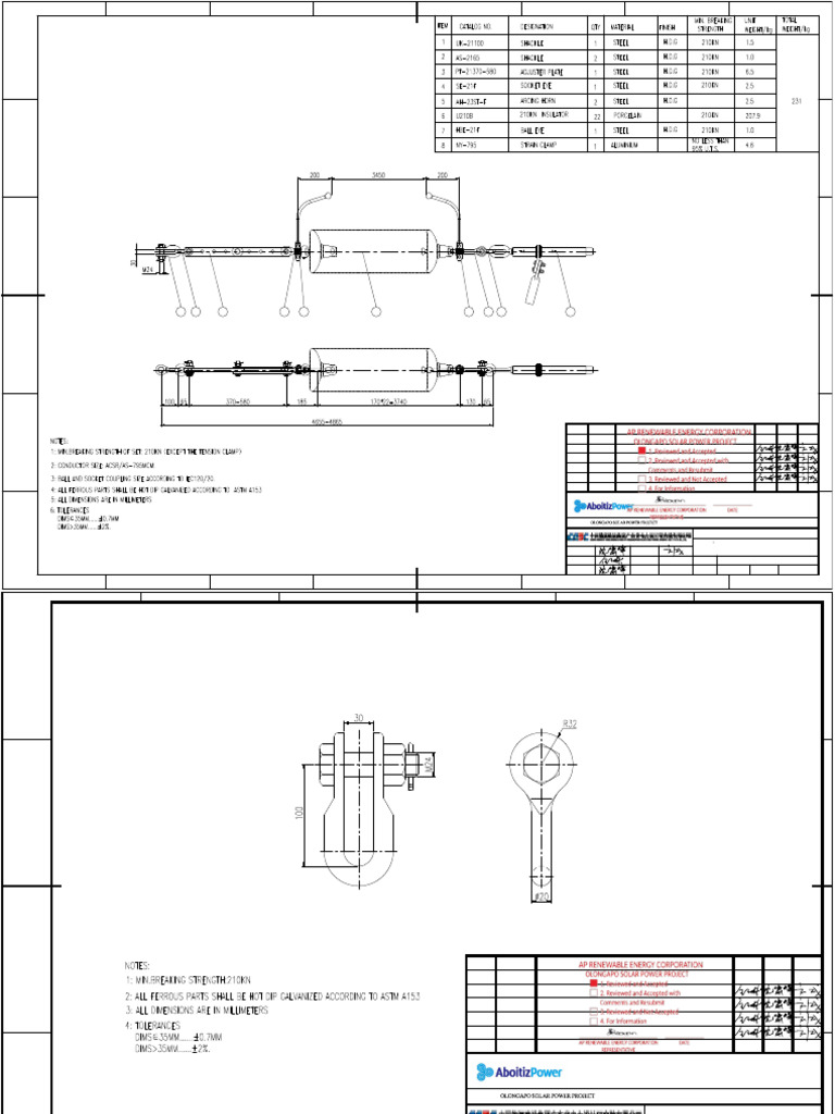 Inverted Tension Insulator Sring Assembly | PDF