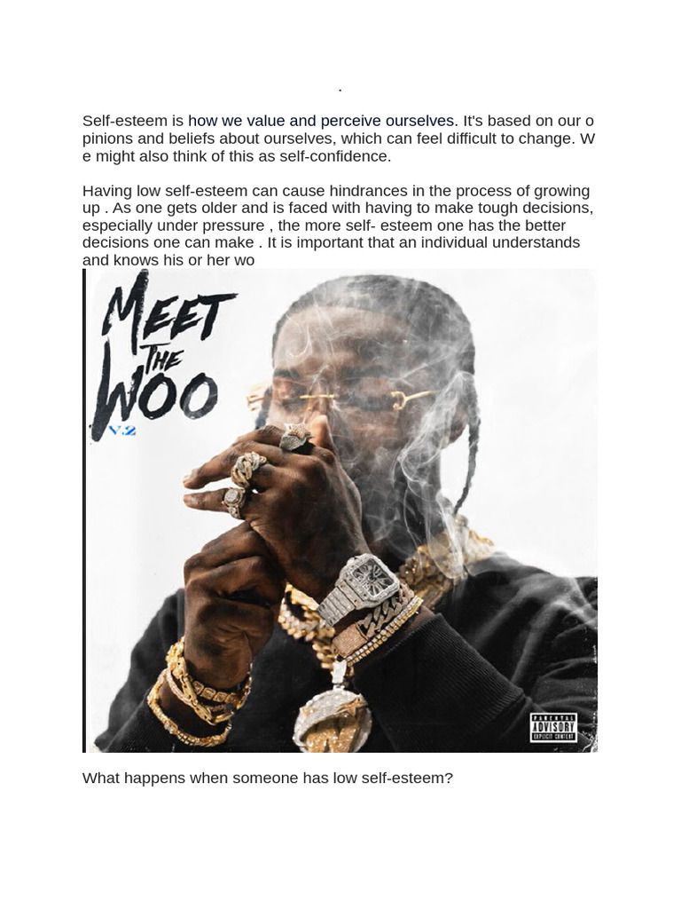 Low Self Esteem Notes | PDF