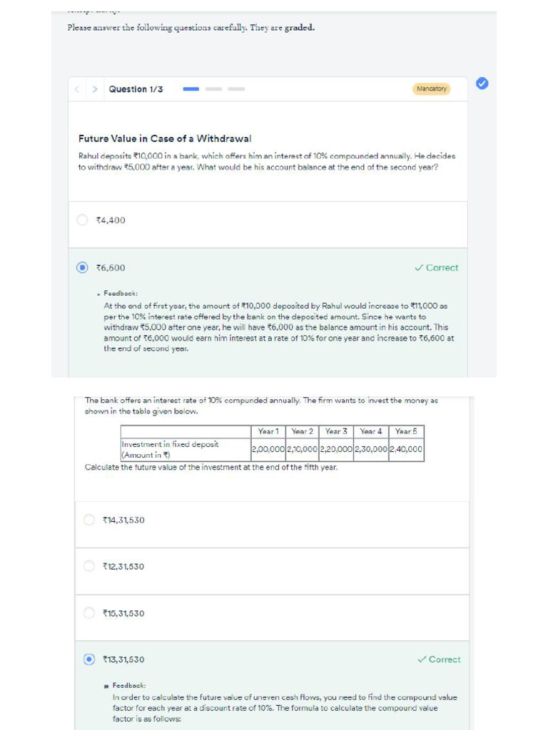Graded (Time Value For Money) | PDF