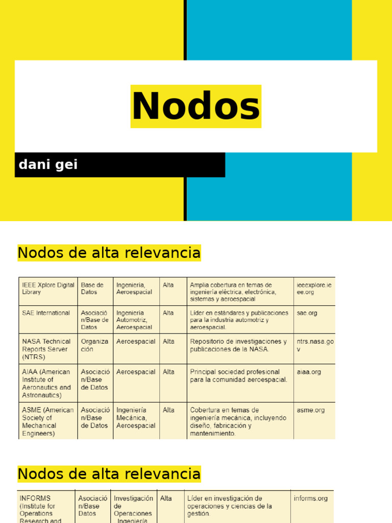 Nodos Presentación | PDF