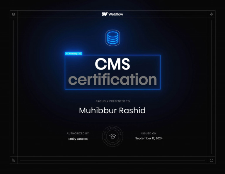 CMS Certificate | PDF
