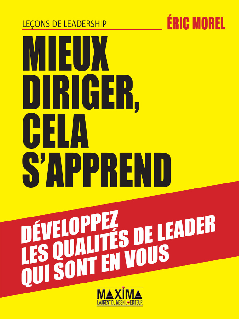 Mieux Diriger Cela Sapprend Leçon de Leadership Extrait 1 | PDF