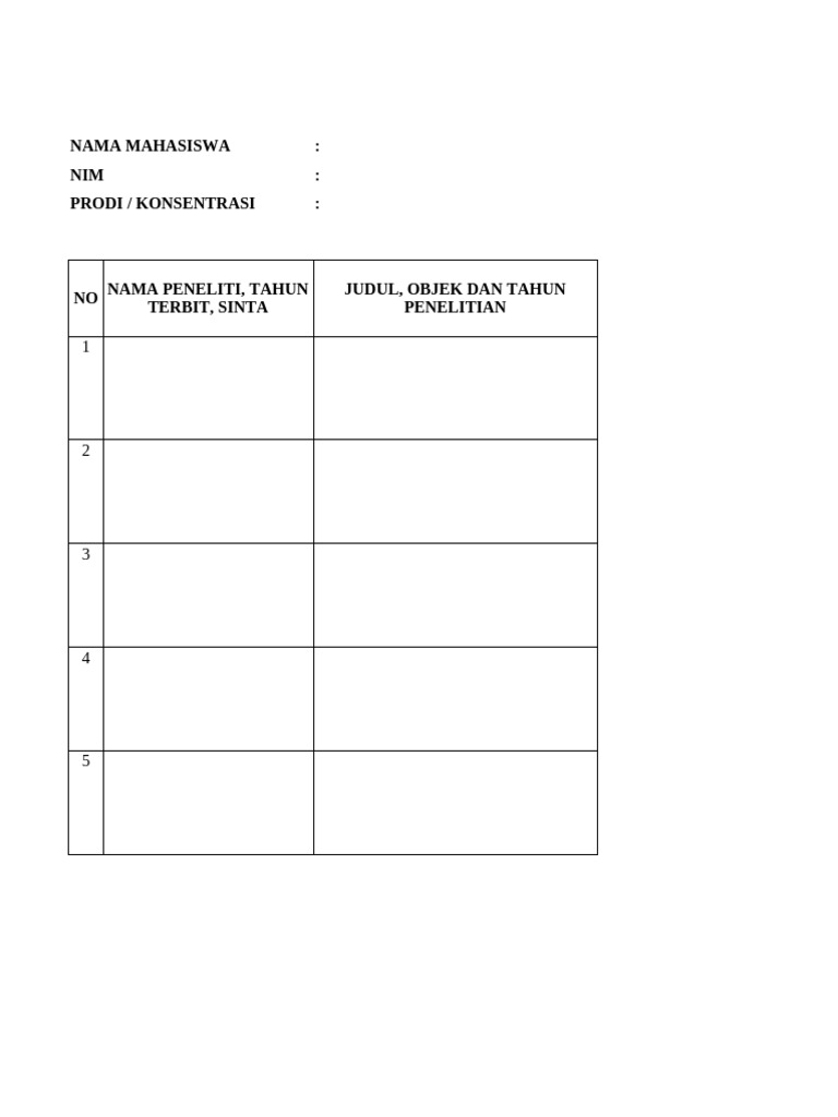 Template Maping Jurnal | PDF