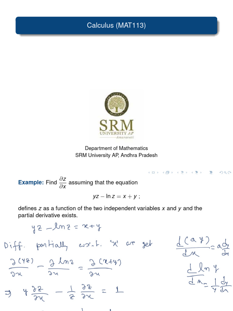 Slides For Calculus (Lecture 15) | PDF | Derivative | Variable ...