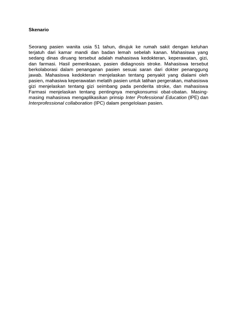 Skenario IPE-IPC 2024 | PDF