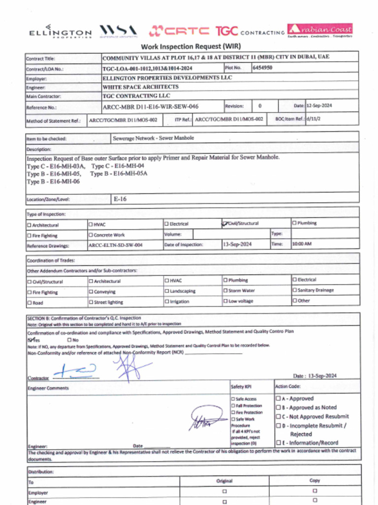 Arcc-Tgc-Mbr D11-2024-Wir-Sew-046 | PDF