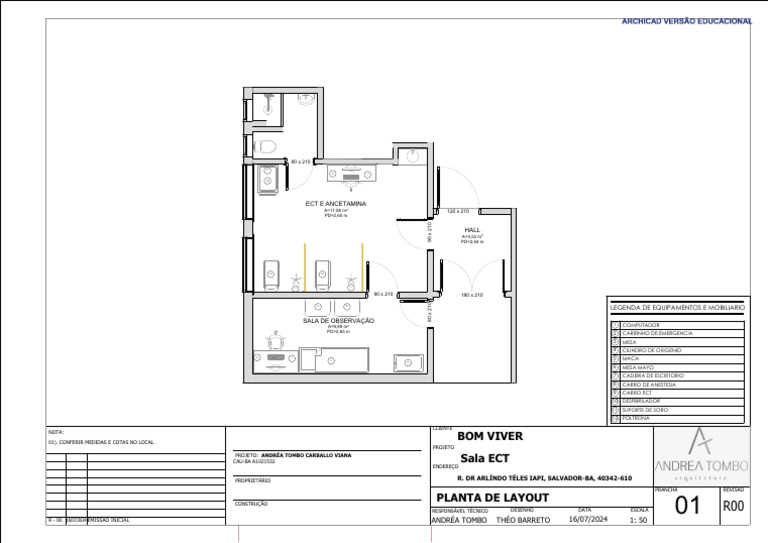 01_PLANTA DE LAYOUT_ECT BOM VIVER_R00 | PDF