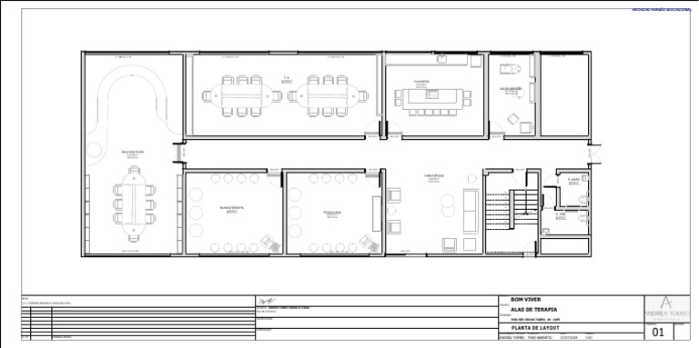 01 - Planta de Layout - Salas Terapias Boom Viver - R00 | PDF