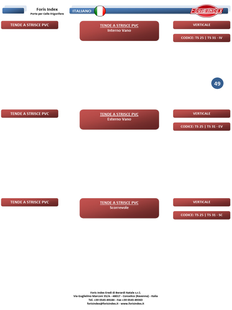 Brochure - (Ita - Eng - Fra - Esp) - TS 25 - TS 31 | PDF